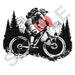 Mountain Biker (MTB) Logo / Badge Vector (svg,png,jpg) - Etsy