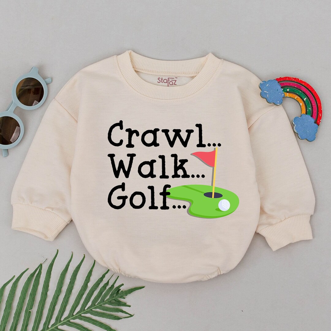 Crawl Walk Golf Romper, Future Golfer Buddy Bodysuit, Father's Day ...
