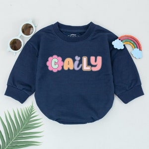 Personalized Name Baby Bubble Romper, Spring Baby Romper, Birthday ...