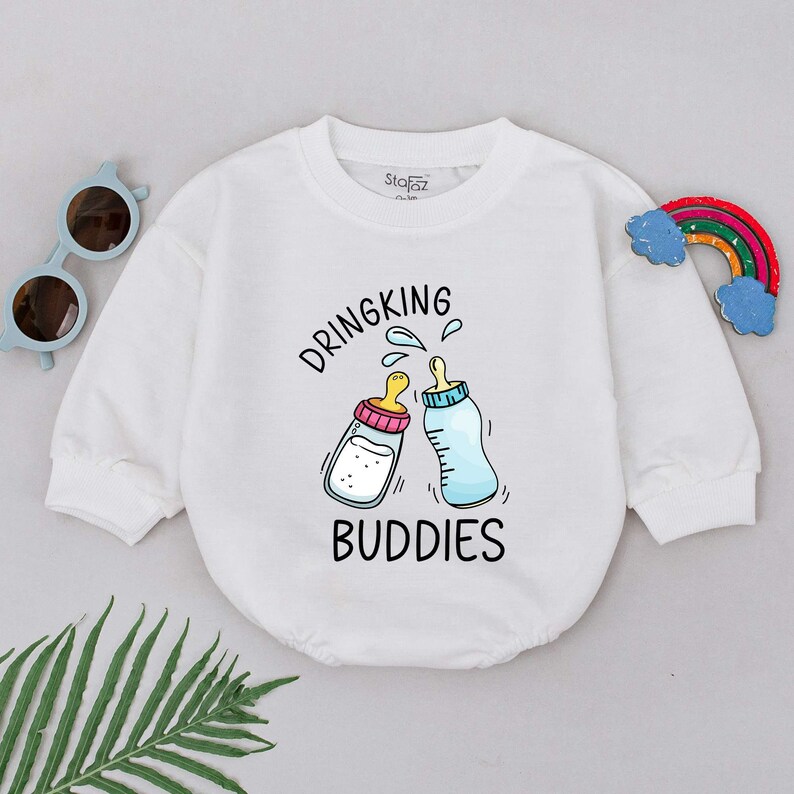 Drinking Buddies Baby Romper, Best Friends Romper, Besties Bodysuit ...