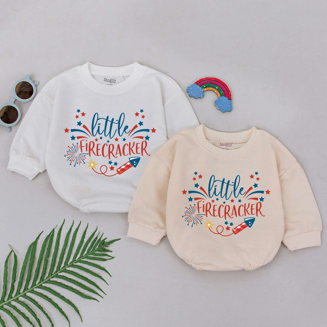 Little Firecracker Baby Romper – 4th of July Bodysuit – Party in the ...