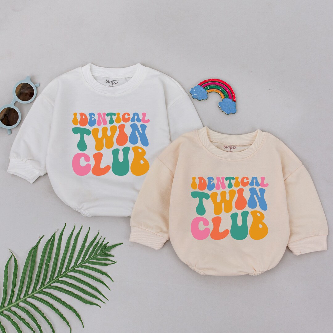 Identical Twin Club Romper, Best Friends Romper, Besties Bodysuit, BFF ...