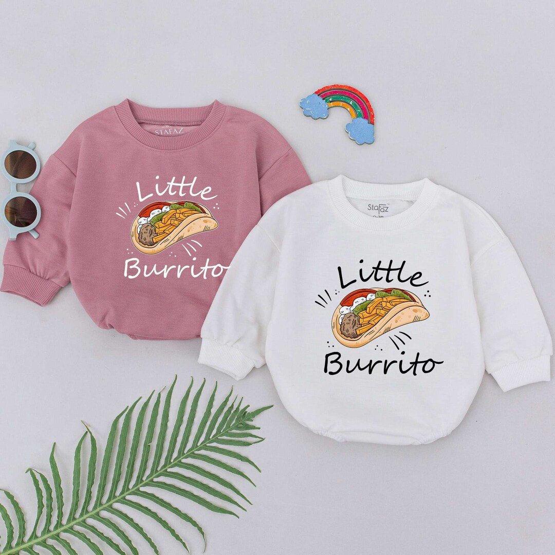 Little Burrito Baby Romper, Pastry Romper, Mexican Food Bodysuit ...