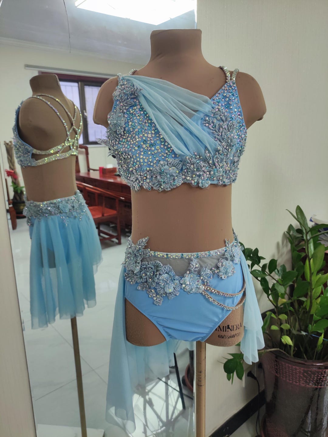 HANDMADE Dance Costume Customizable Lyrical Solo Costume Dress Skirt in ...