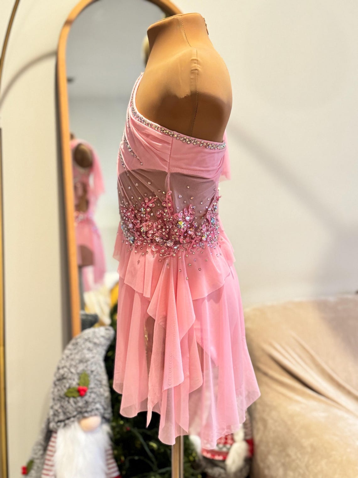 HANDMADE Dance Costume Customizable Lyrical Solo Costume Dress in Pink ...