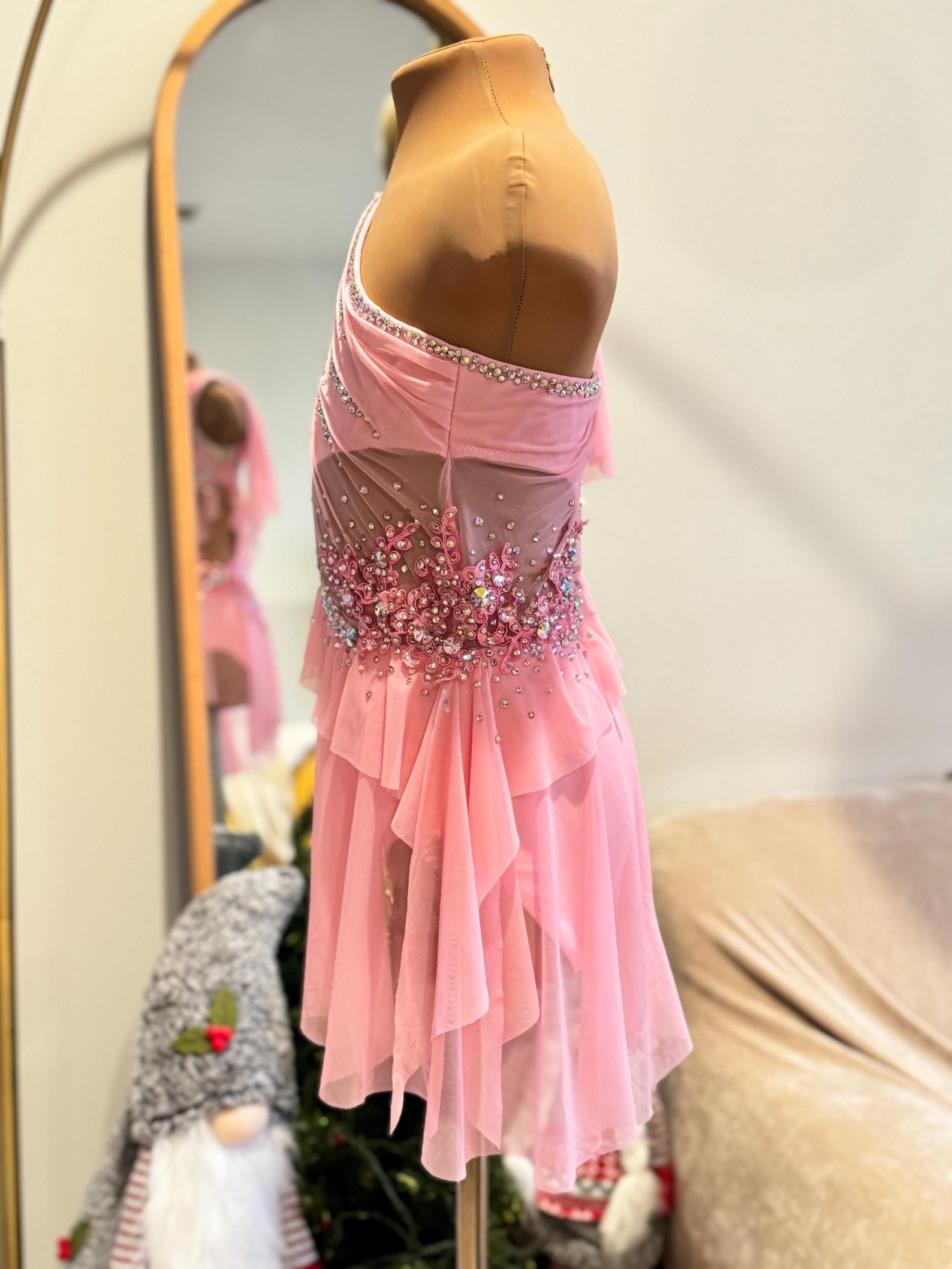 HANDMADE Dance Costume Customizable Lyrical Solo Costume Dress in Pink ...