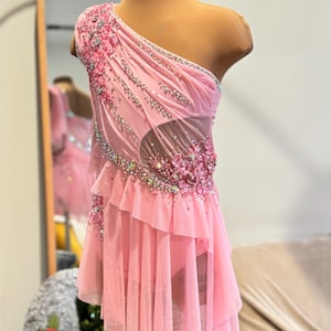 HANDMADE Dance Costume Customizable Lyrical Solo Costume Dress in Pink ...