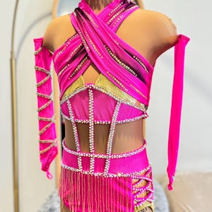 Handmade Jazz/tap/music Theater Solo and Group Costume With Fringe One ...