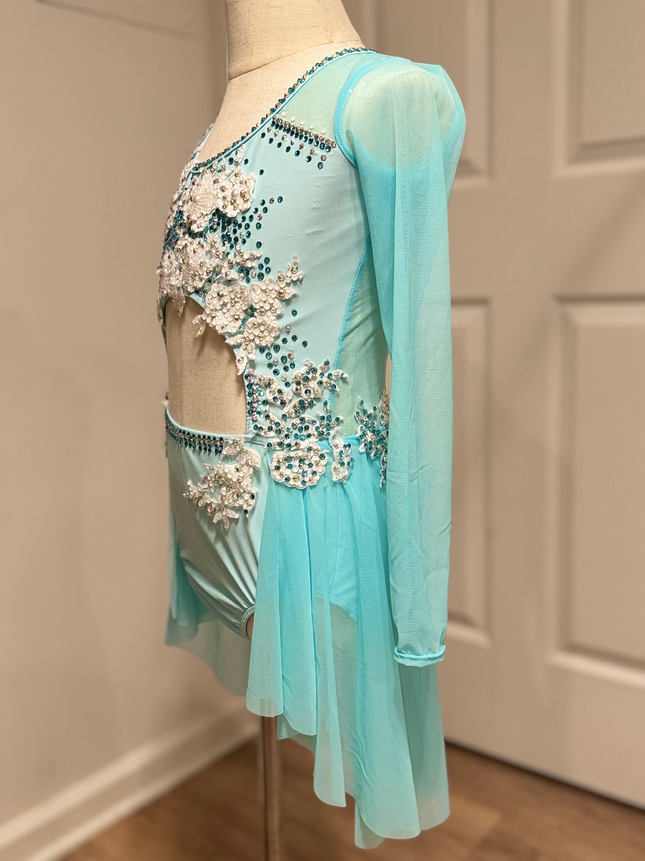 HANDMADE Dance Costume Customizable Lyrical Solo Costume Dress One Piece in Different Colors - Etsy