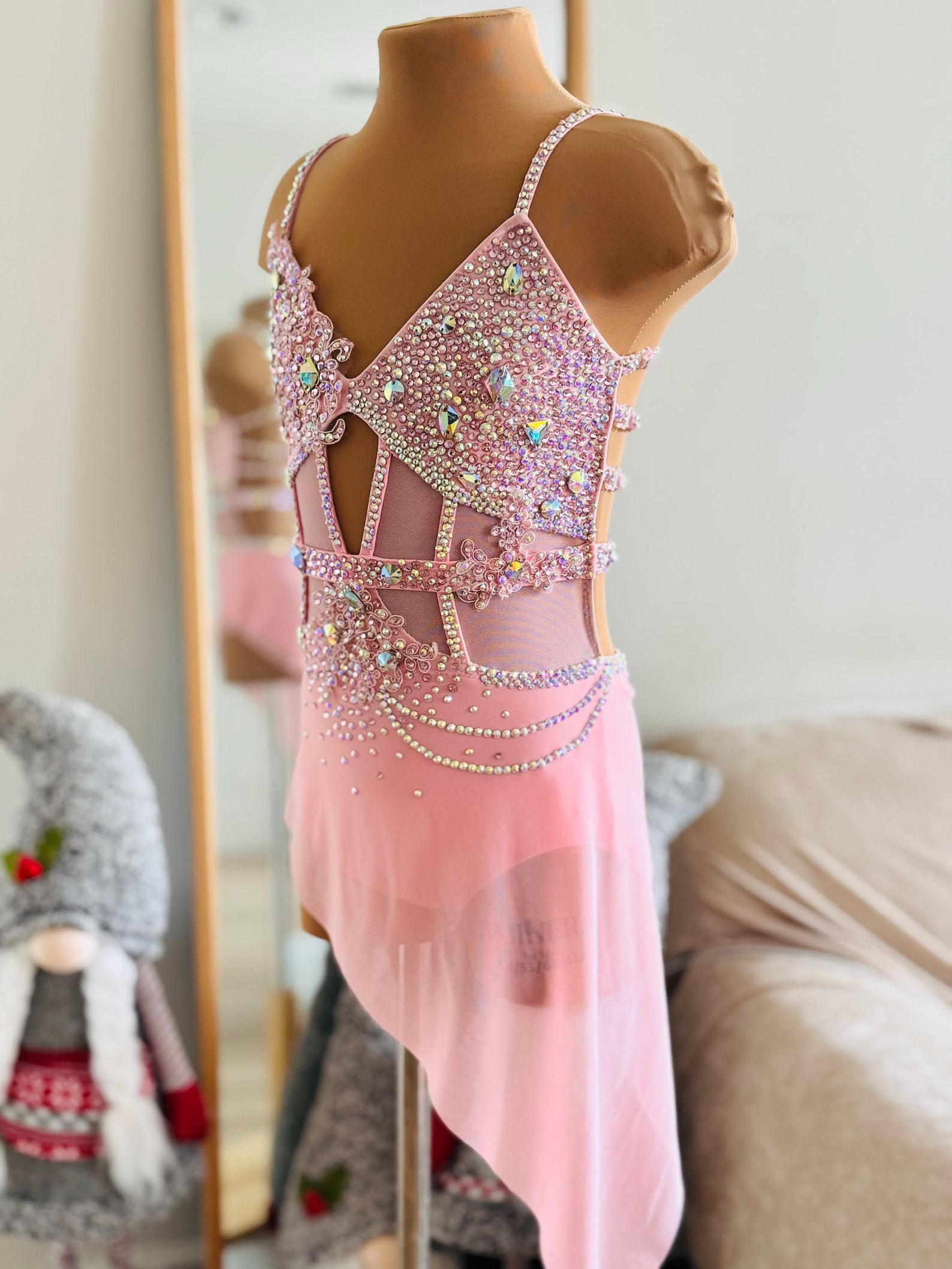 Dance Competition Pink Solo Costume Customizable Lyrical Contemporary ...
