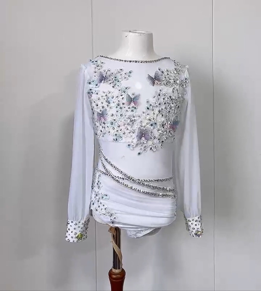 HANDMADE Dance Costume Customizable Lyrical Solo Costume Dress in White ...