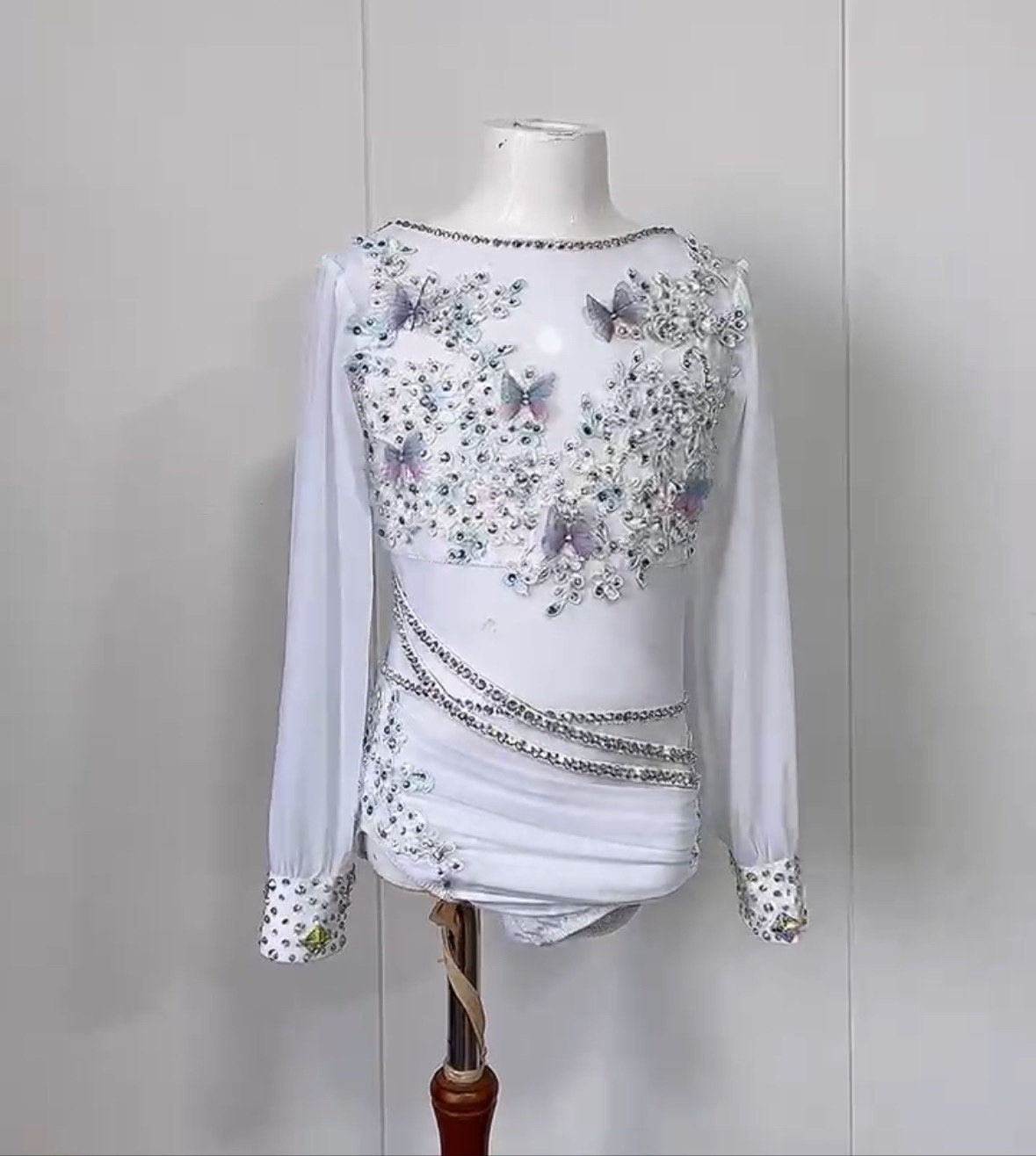 HANDMADE Dance Costume Customizable Lyrical Solo Costume Dress in White ...