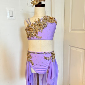 HANDMADE Dance Costume Customizable Lyrical Solo Costume Dress Skirt in ...