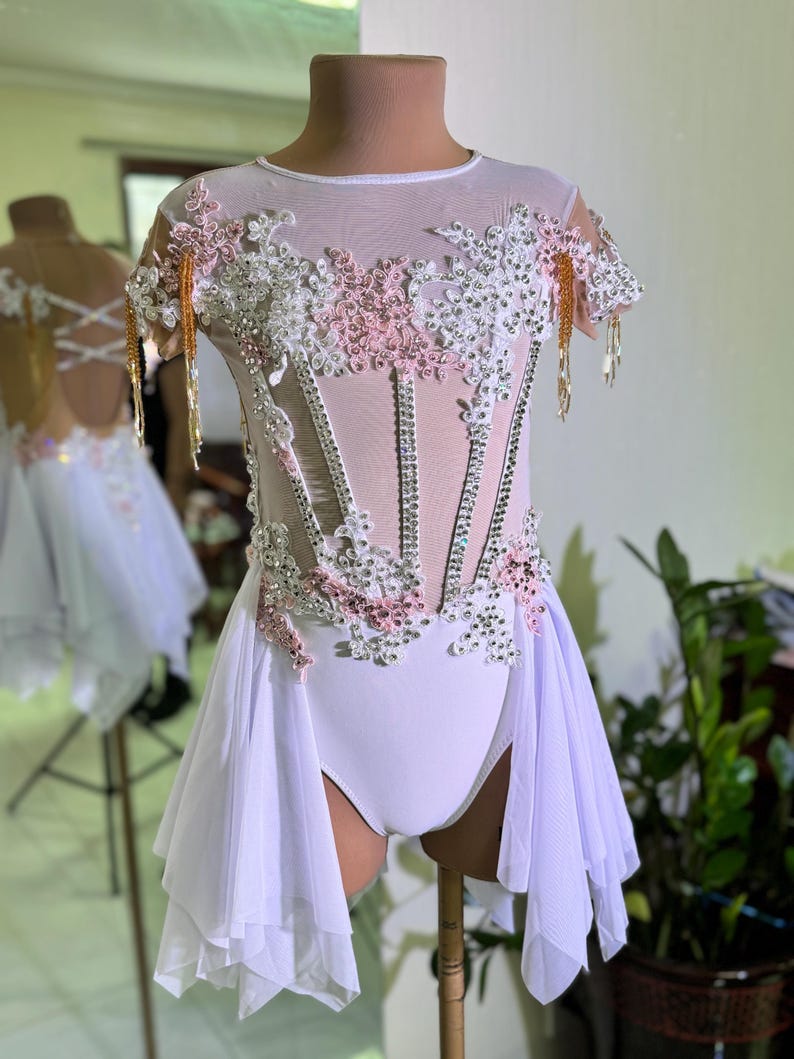 HANDMADE Dance Costume Customizable Lyrical Solo Costume Dress in Pink ...