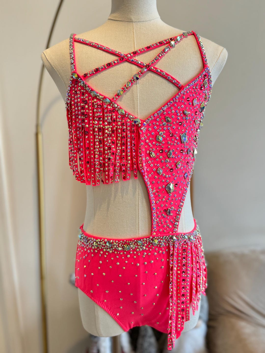Handmade Jazz/tap/music Theater Solo and Group Costume With Fringe One ...