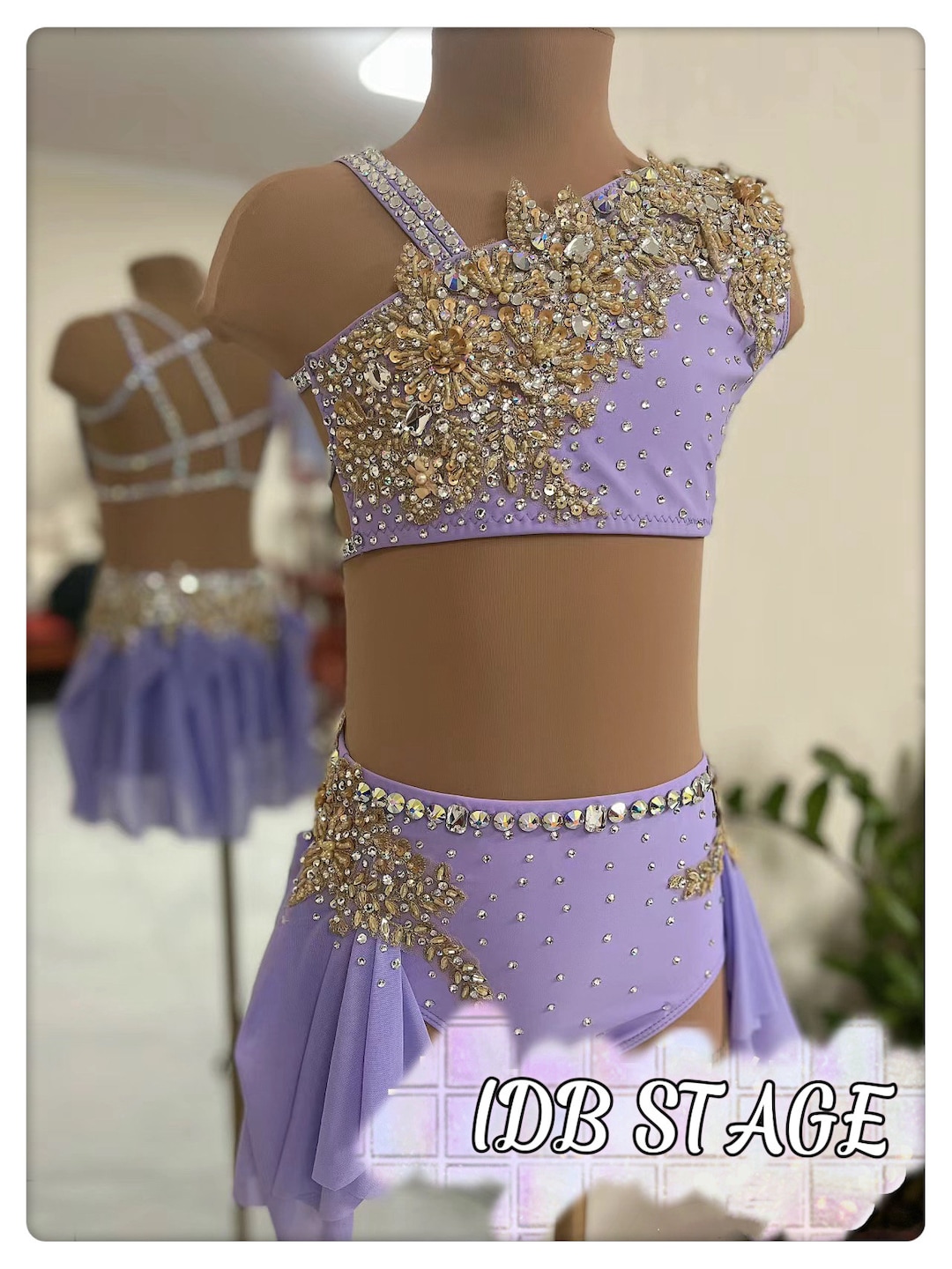 HANDMADE Dance Costume Customizable Lyrical Solo Costume Dress Skirt in ...