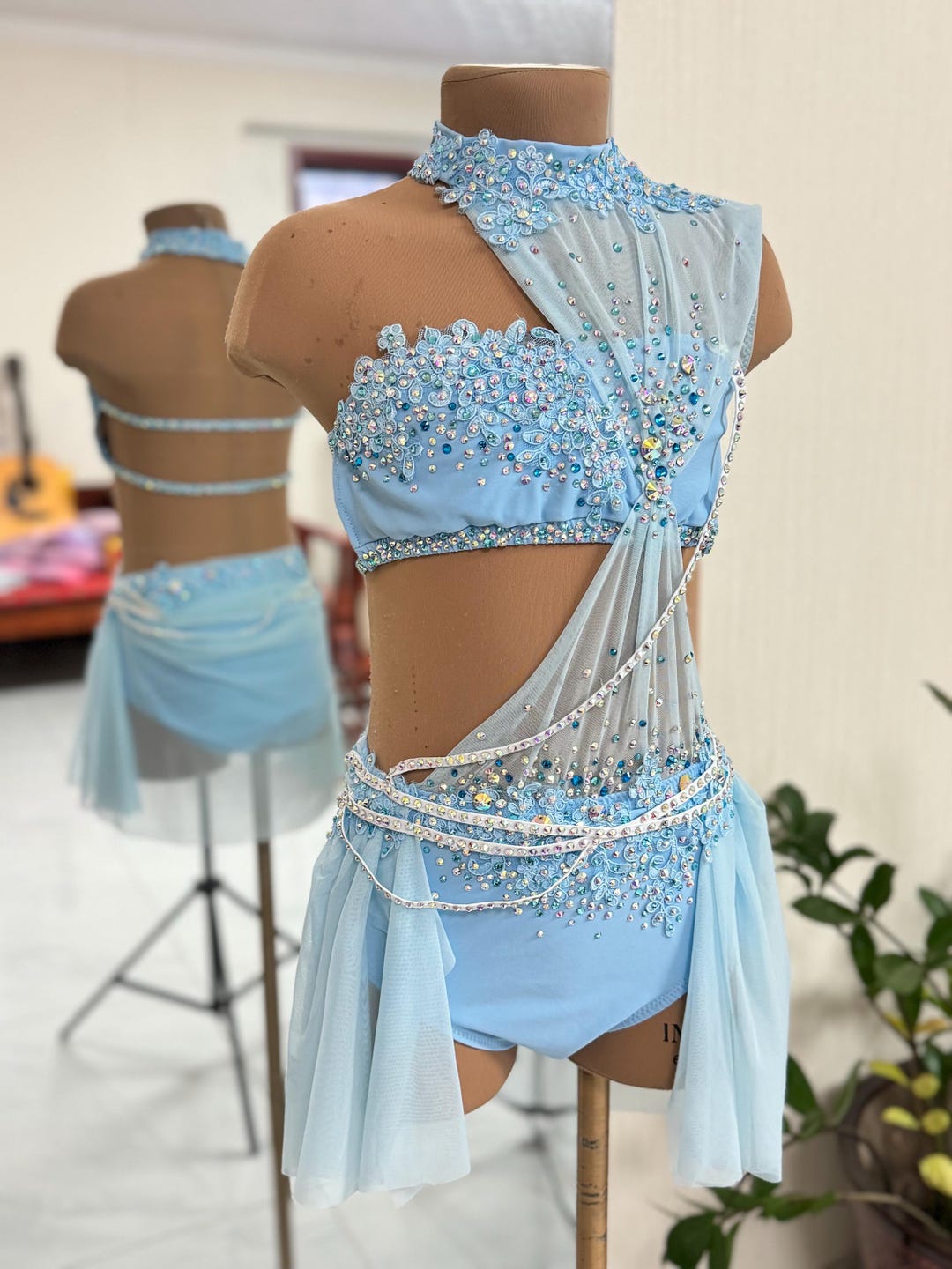 NEW DESIGN Dance Costume Customizable Lyrical Solo Costume Dress Skirt ...