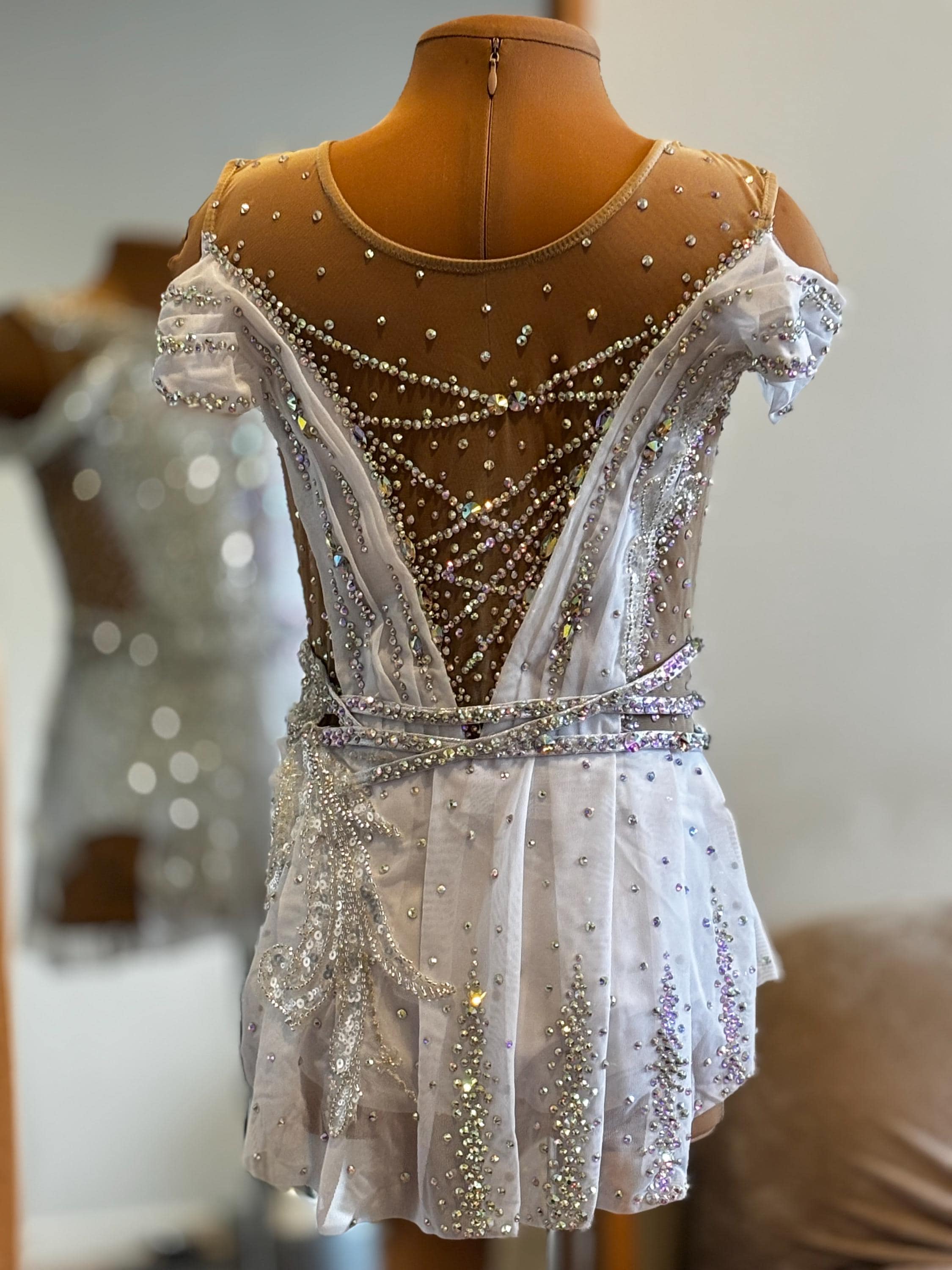 HANDMADE Dance Costume Customizable Lyrical Contemporary Solo in White ...