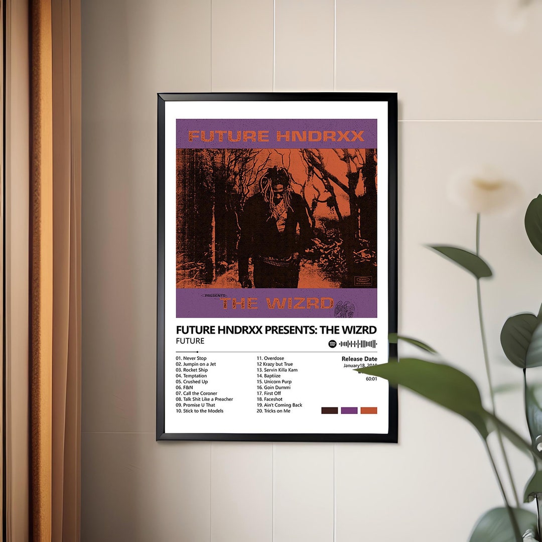The Wizrd Album Music Poster, Future Poster, the Wizrd Tracklist Print ...