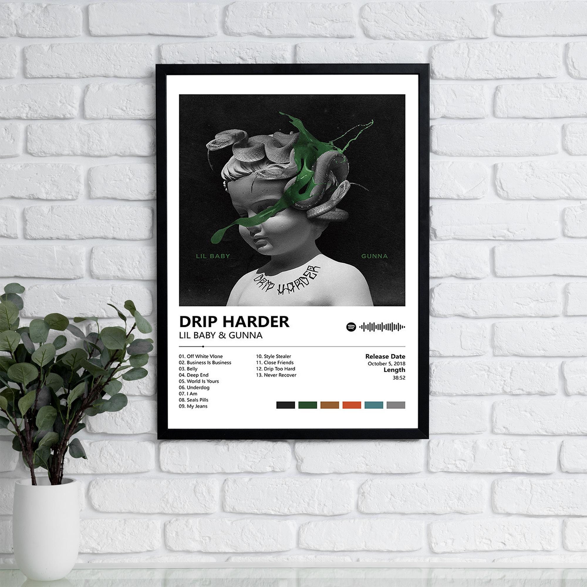 Drip Harder Album Music Poster, Lil Baby and Gunna, Drip Harder ...