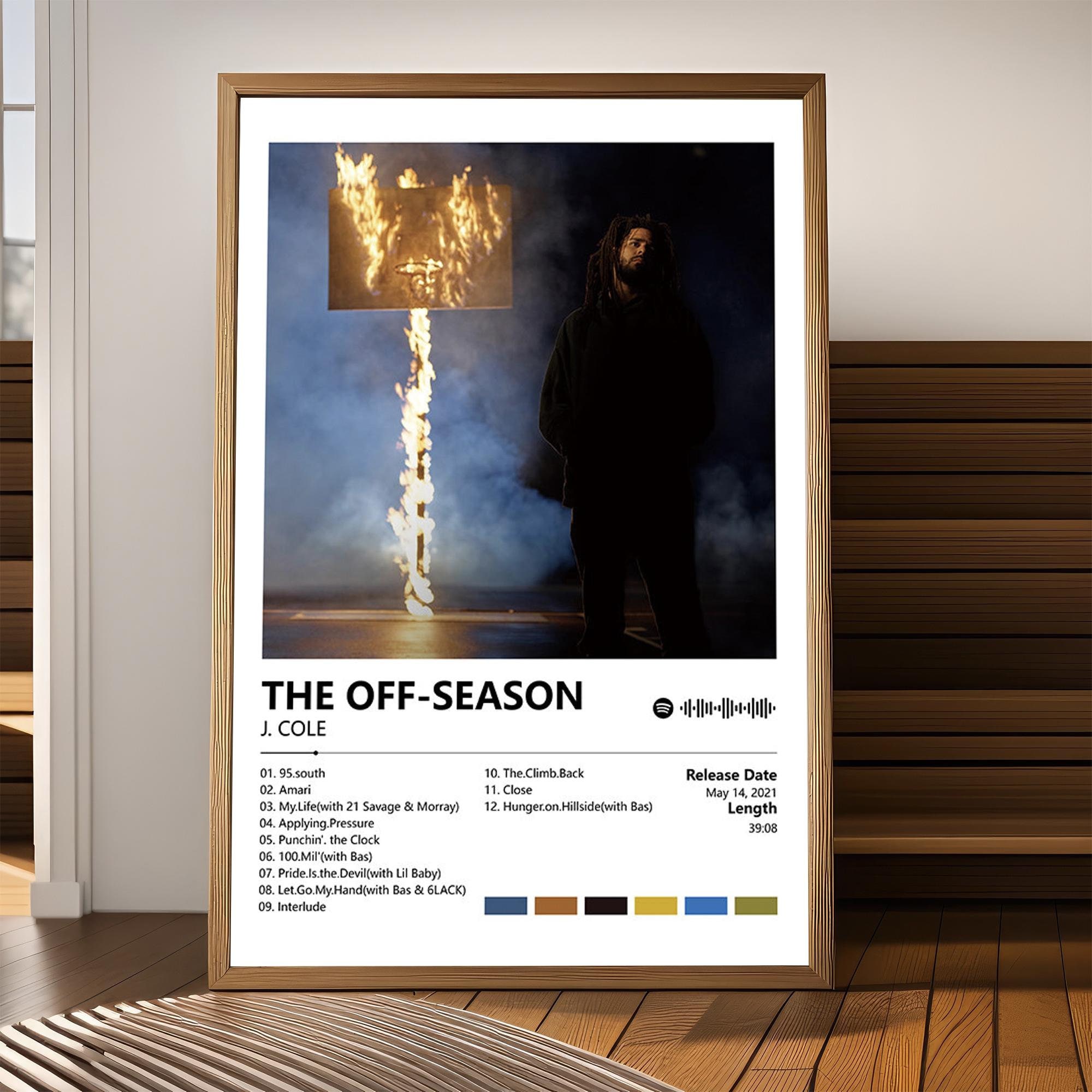 The Off-season Album Music Poster, J. Cole Merch, J. Cole Music Poster ...