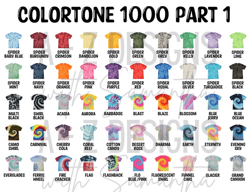 COLORTONE 1000 Colorchart, PNG Colortone T Shirt Color Chart, 95 ...