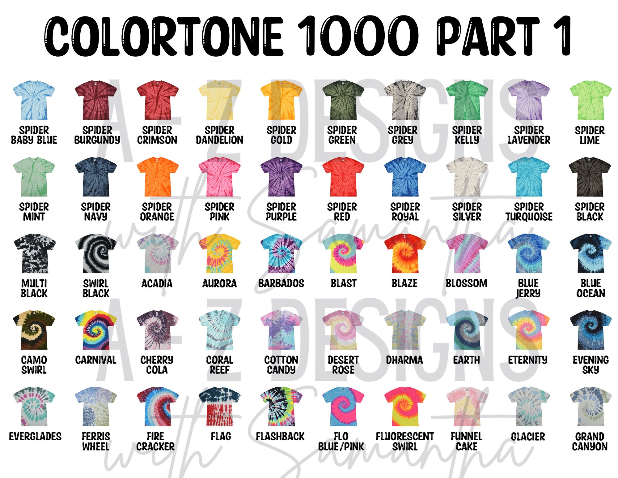 COLORTONE 1000 Colorchart, PNG Colortone T Shirt Color Chart, 95 ...