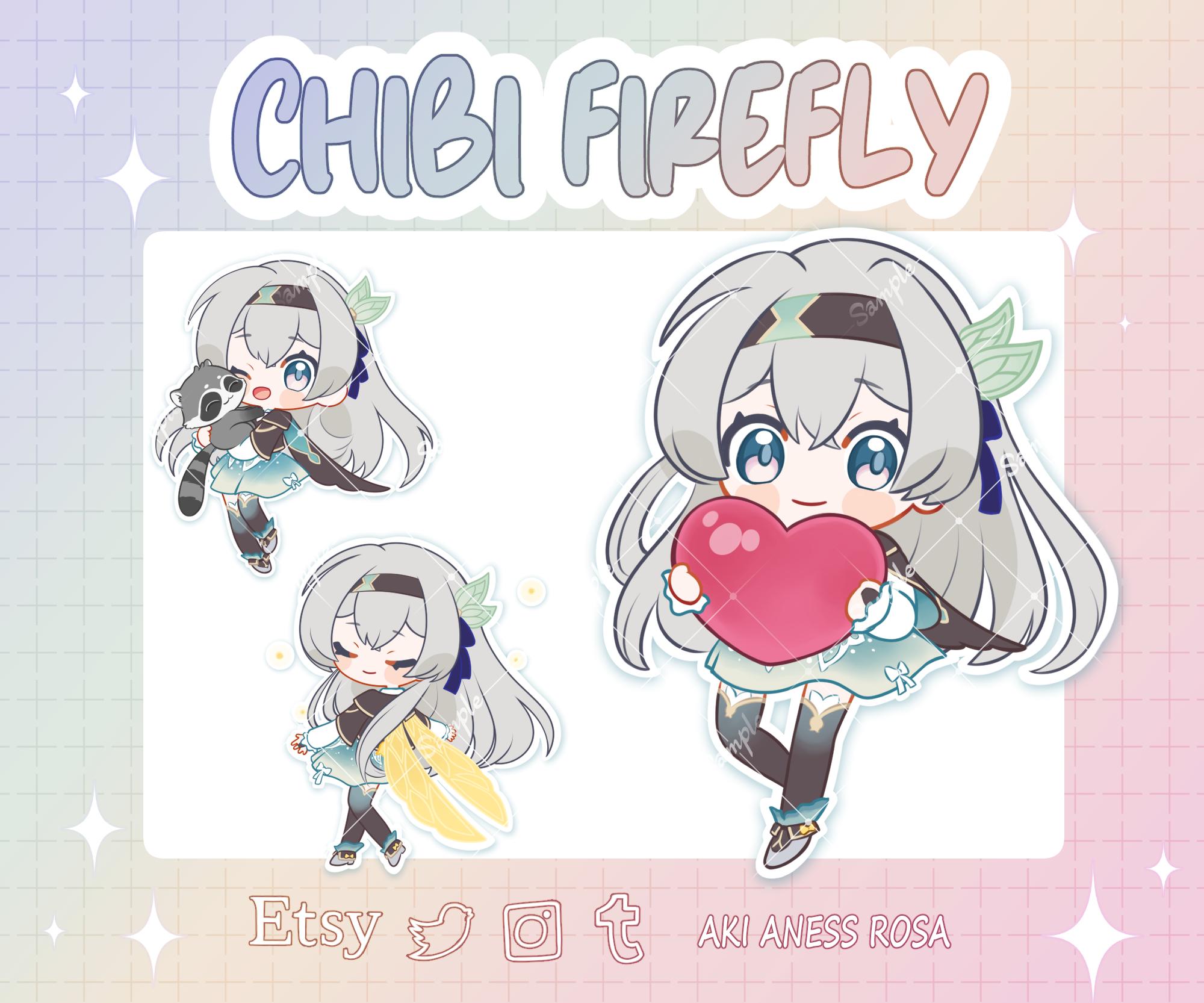 3 Cute Chibi Firefly for Twitch, Discord, Youtube | Honkai Star Rail ...
