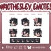 Sunday Emotes Set2 for Twitch, Discord, Youtube | Stream - Honkai Star ...