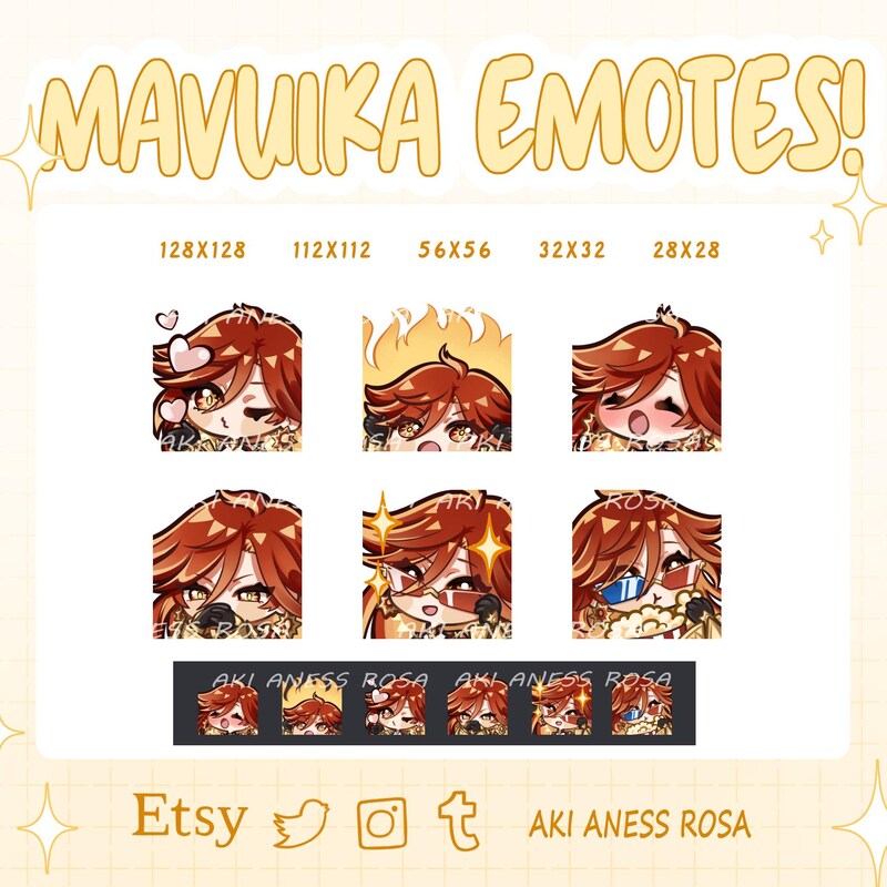 Genshin Mavuika - Etsy