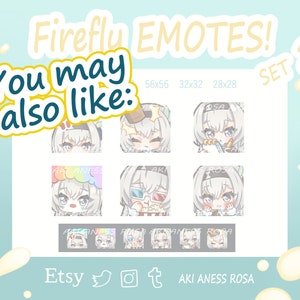 Firefly Emotes for Twitch, Discord, Youtube Streamer Honkai Star Rail ...