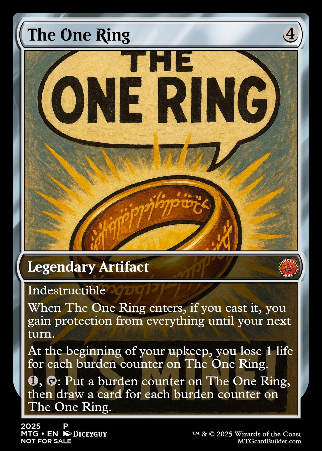 The One Ring PLAYTEST PROXY MEME - Etsy