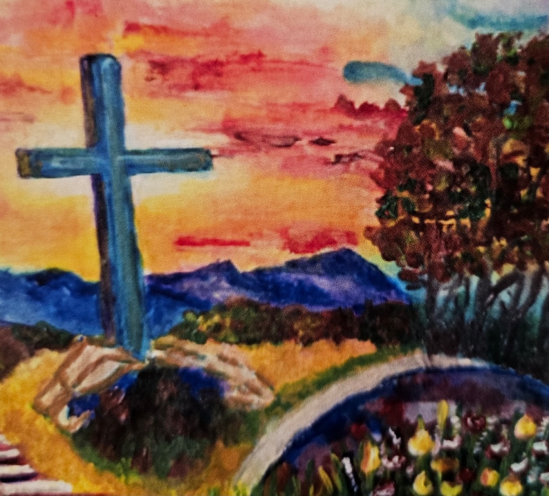 Beautiful Easter Christian Printed Art Card, Religious Easter Card ...