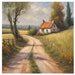 Printable Landscape Painting in Vintage Style Countryside in Oil ...