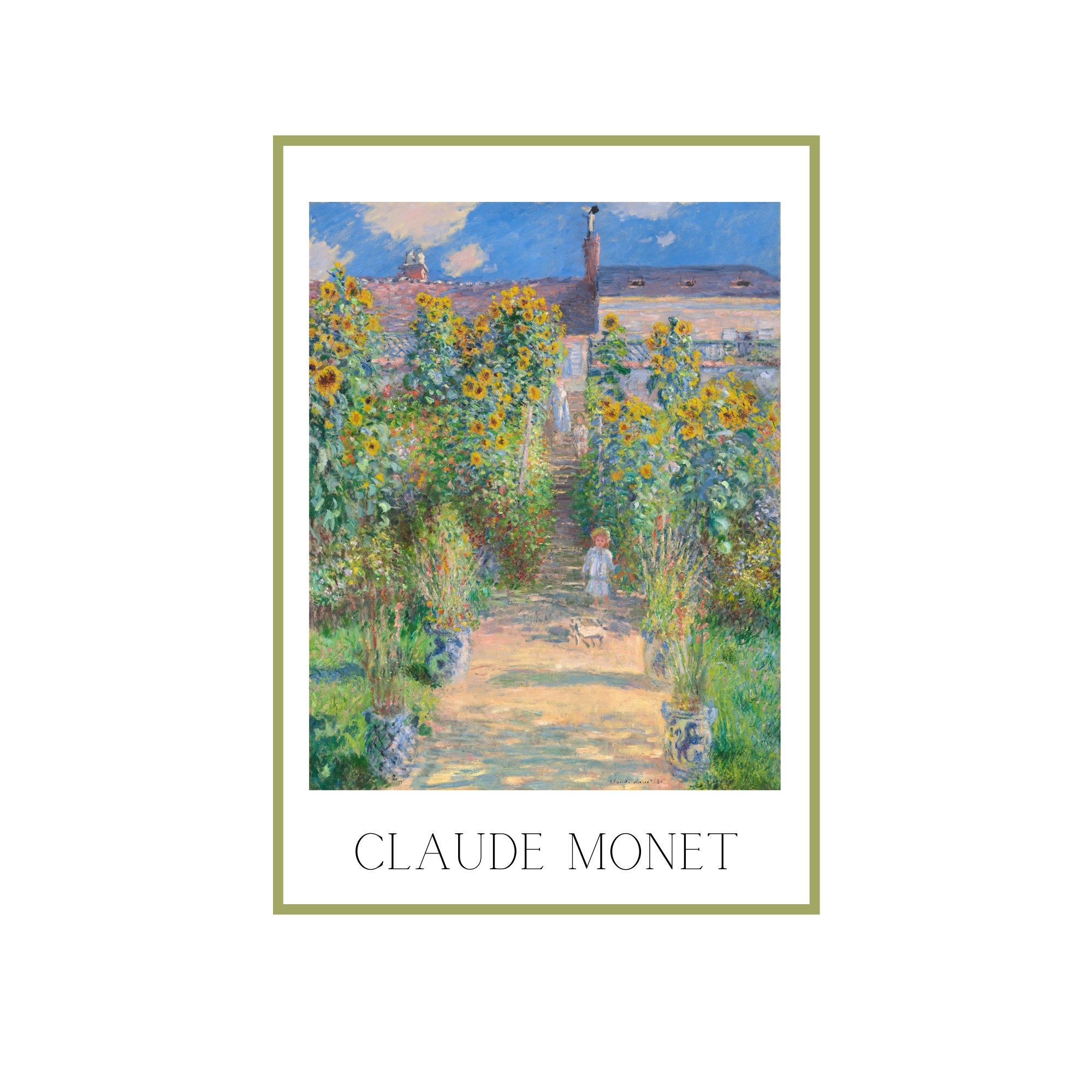 Monet Printable Posters Set of 2 Digital Monet Prints Monet Garden at ...