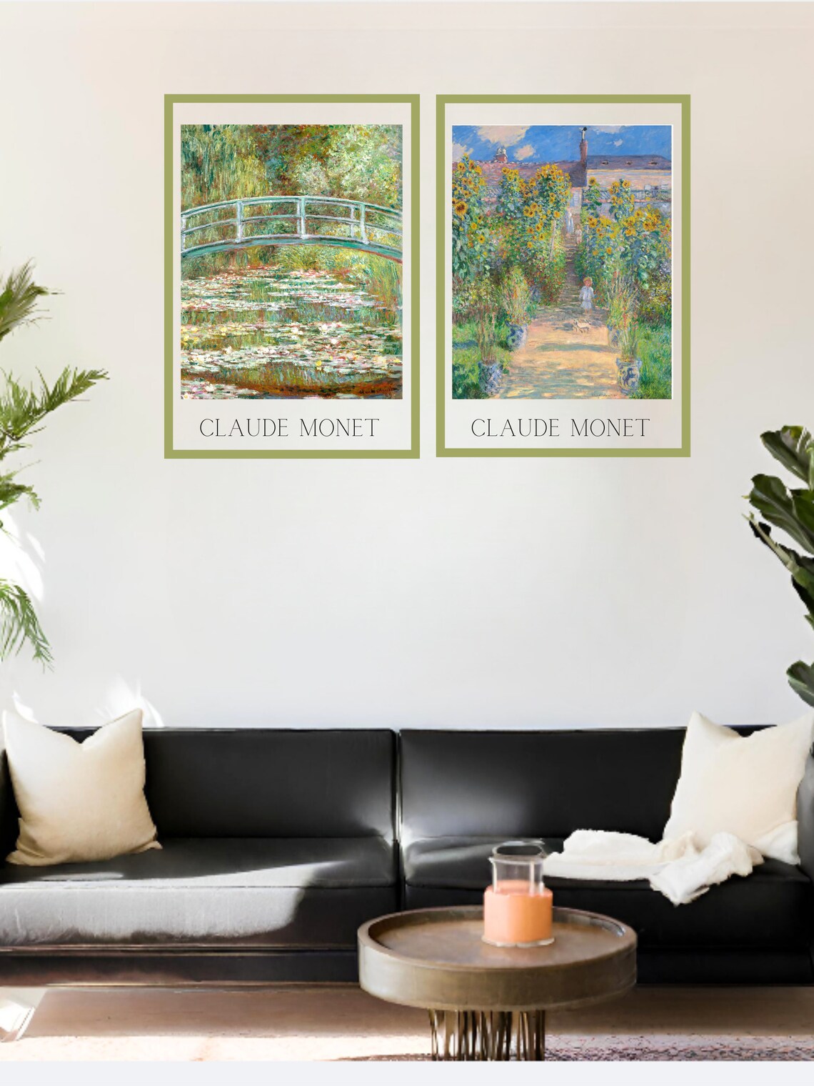 Monet Printable Posters Set of 2 Digital Monet Prints Monet Garden at ...
