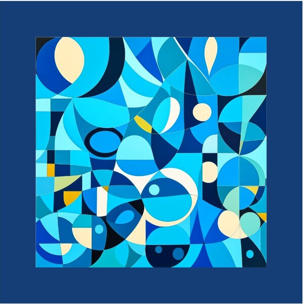 Shades of Blue Artwork - Etsy