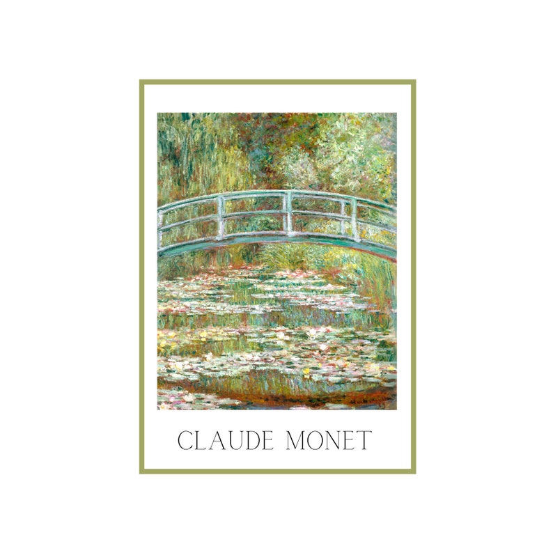 Monet Printable Posters Set of 2 Digital Monet Prints Monet Garden at ...