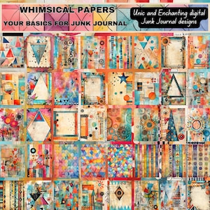 Junkjournal Digit Kit Printable Pages Junk Journal Bundle Whimsical ...