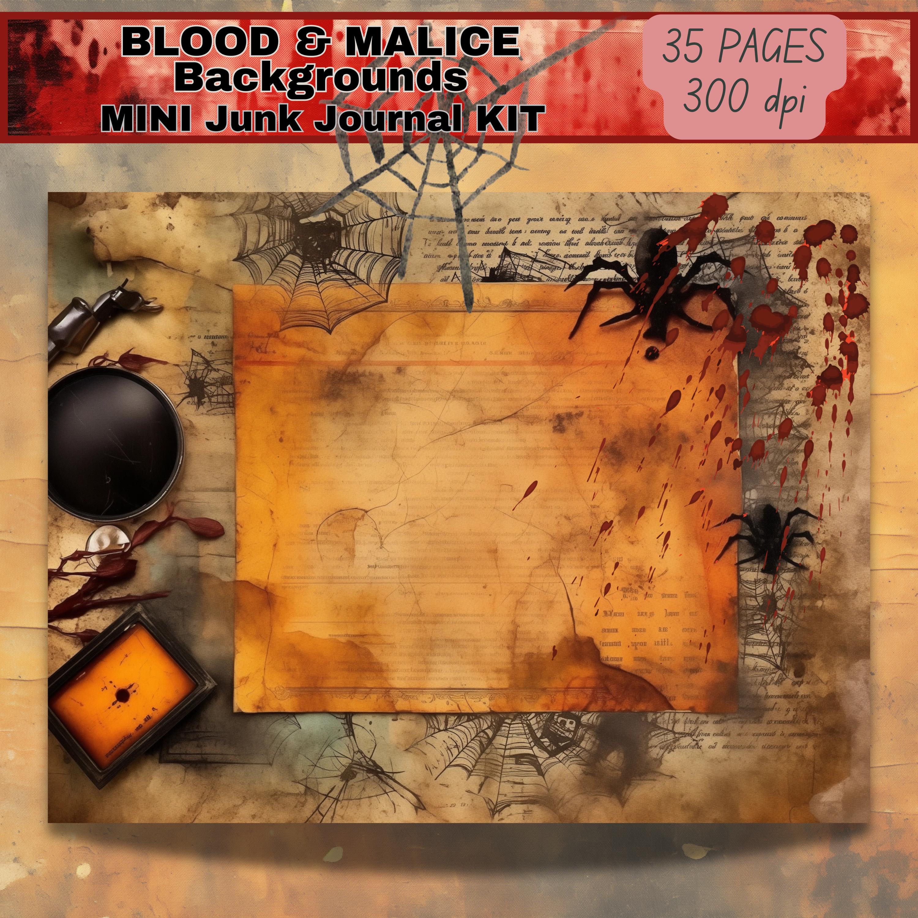 Junkjournal Spooky Halloween Backgrounds Horror Junk Journal Dark ...