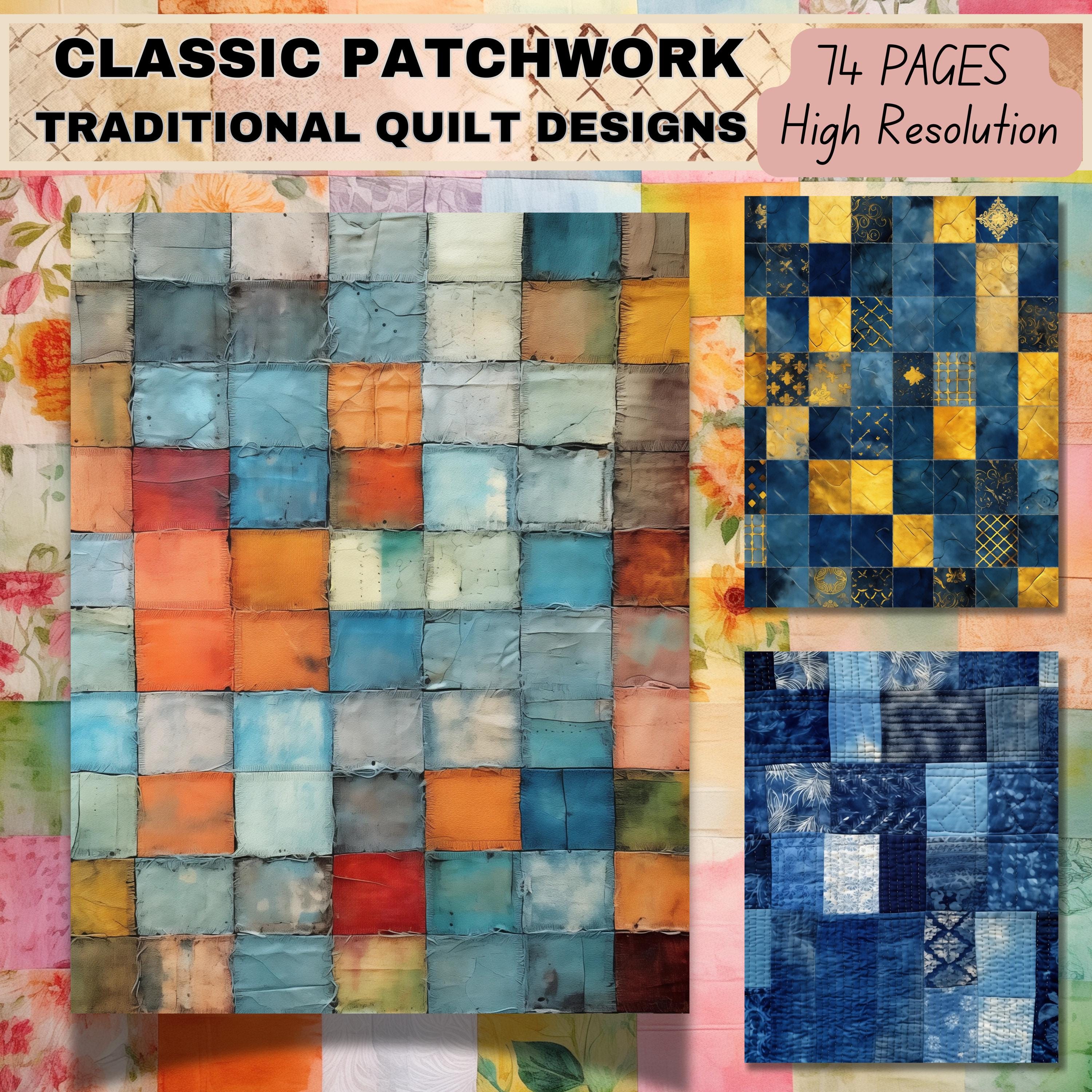 Junkjournaling Classic Patchwork Digital-traditional Quilt Patterns ...
