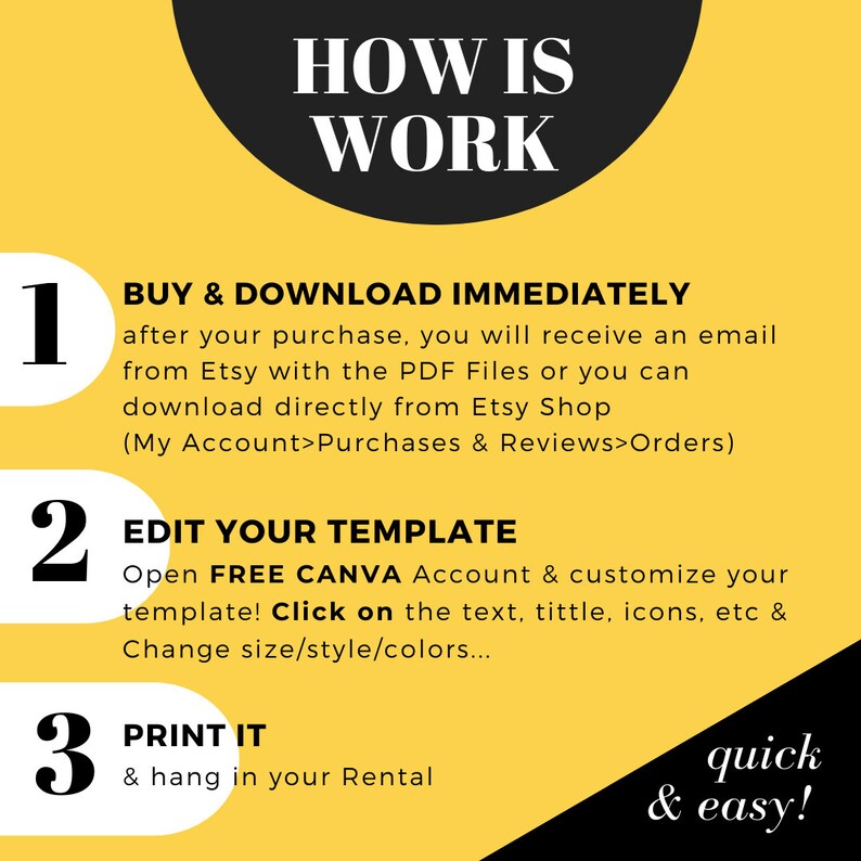 WELCOME SIGN TEMPLATE for Airbnb Rental Home. Airbnb Sign, Tenant Sign ...