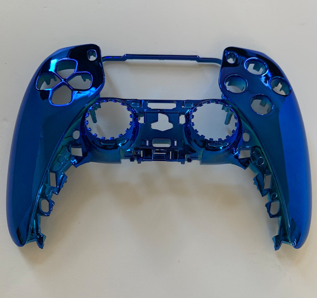 Blue Chrome, Faceplate / Shell for Controller, Sony Playstation 5, PS5 ...
