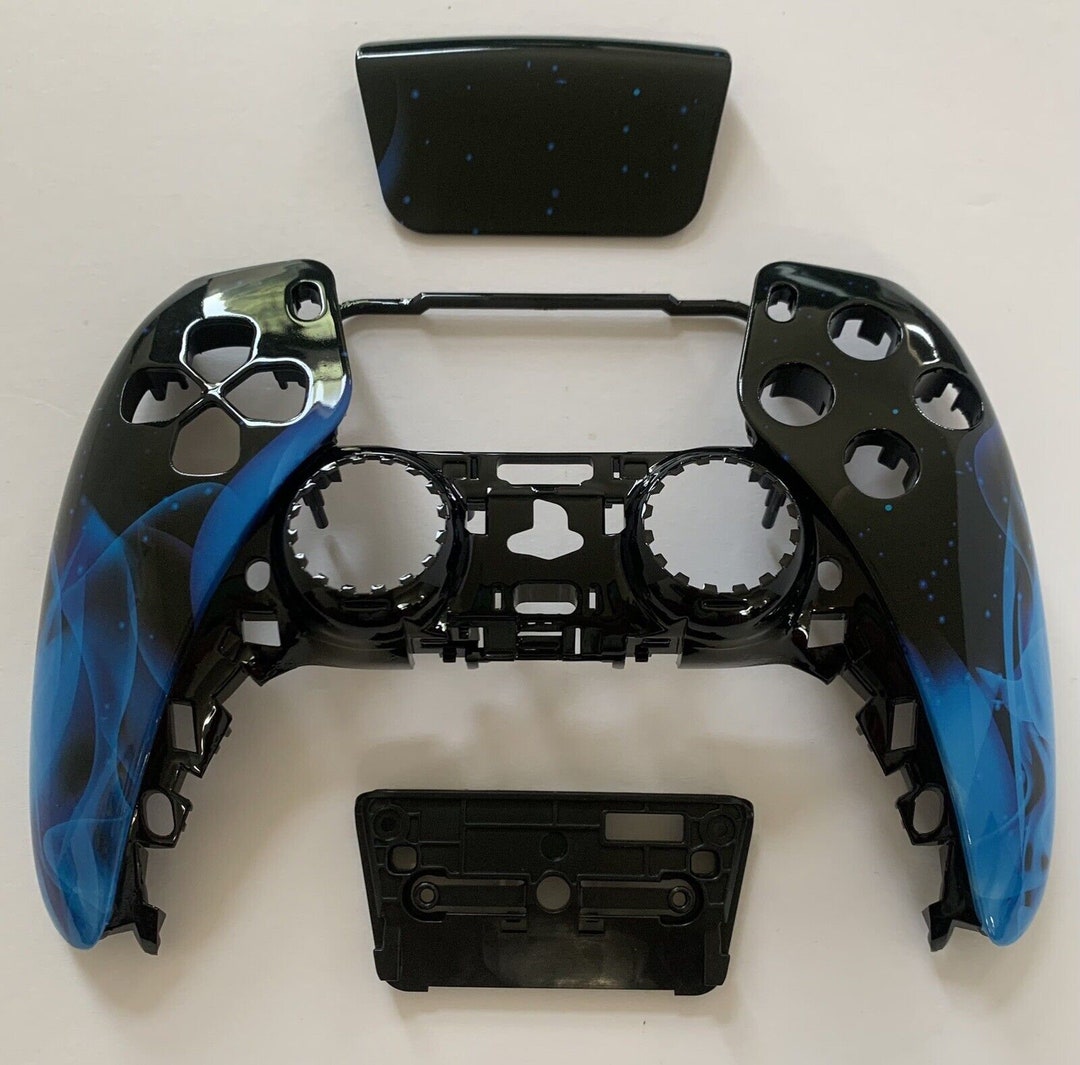 Blue Flames, Faceplate / Shell for Controller, Sony Playstation 5, PS5 ...