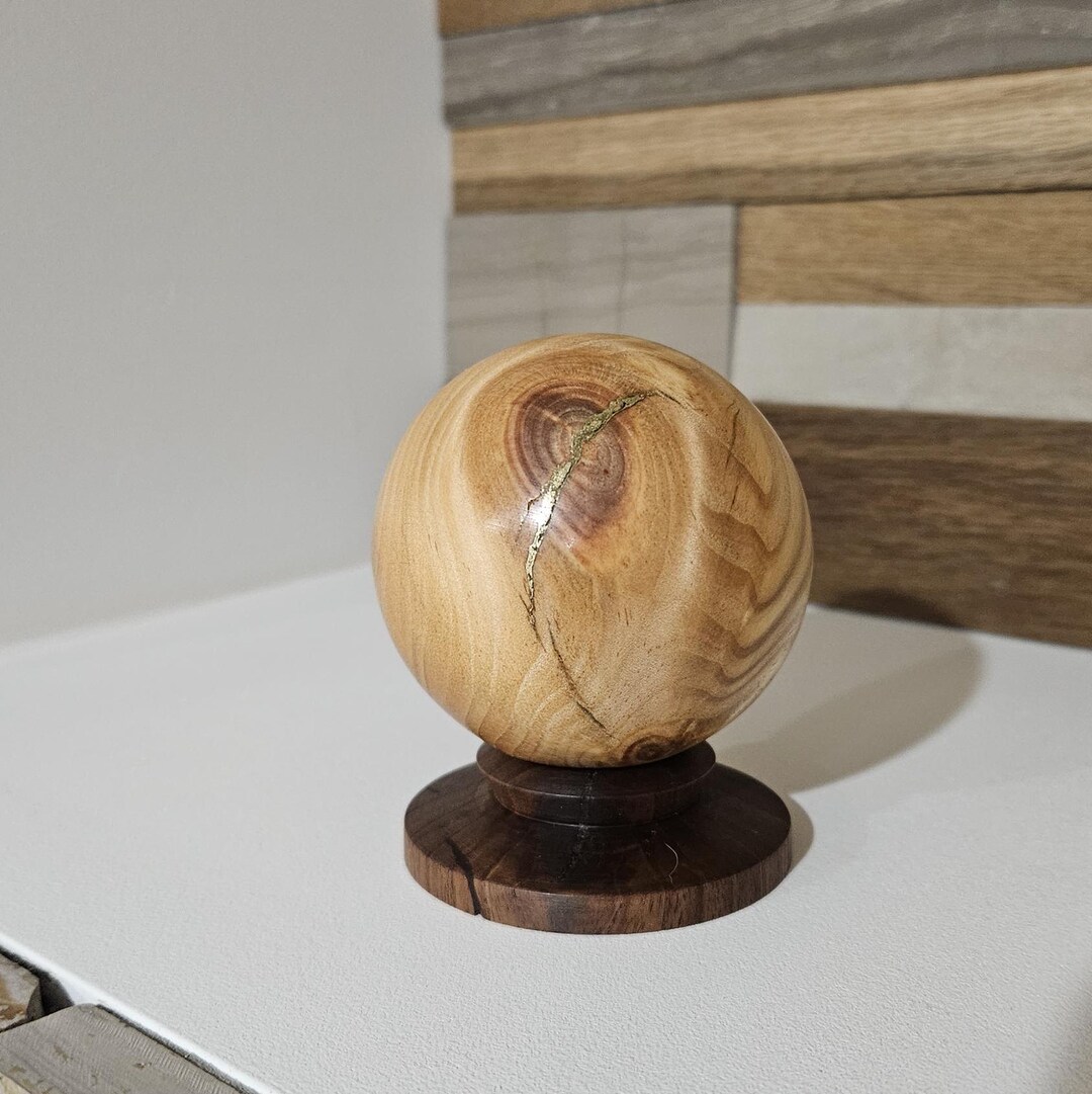 Perfect Hand Turned Sphere - Knotted Pine 2.5" - Etsy