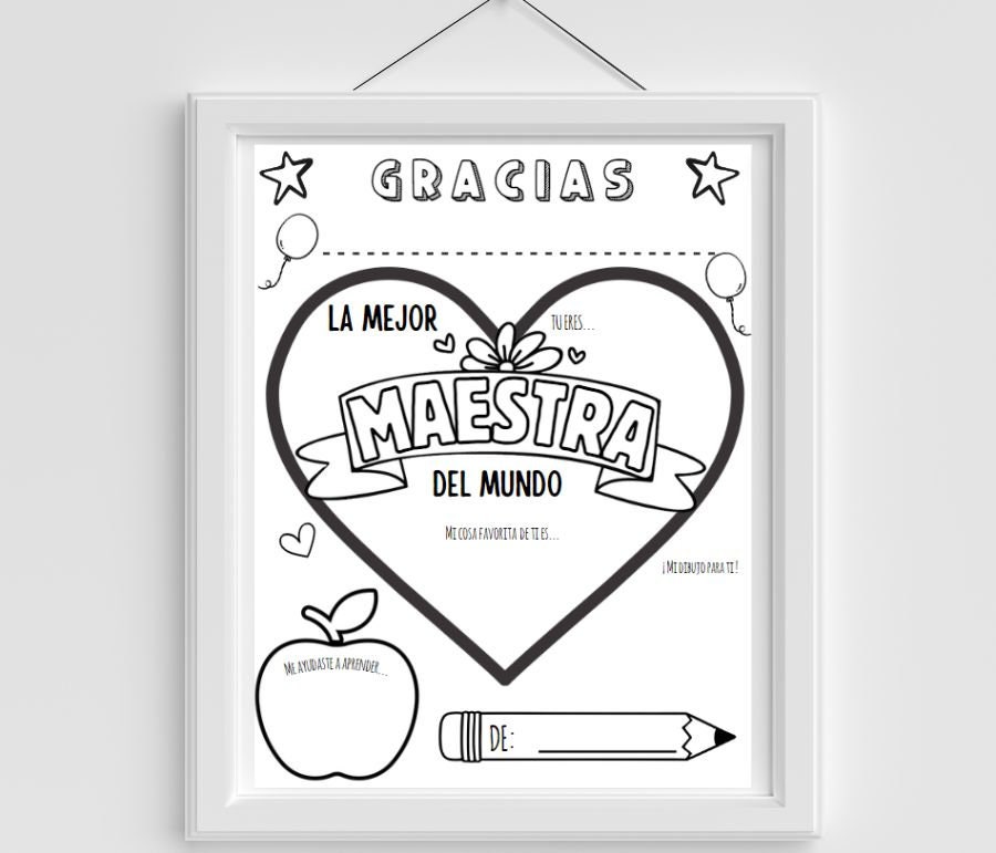 SPANISH Teacher Appreciation Printable Teacher Appreciation Week Gift ...