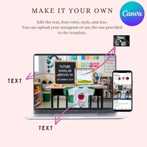 Teacher \ Pregnancy Announcement \ Digital Baby Announcement \ Gender ...