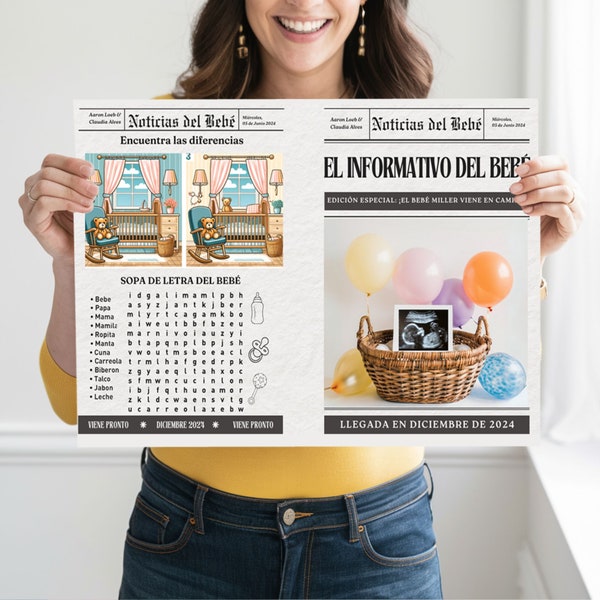 Pregnancy Announcement Spanish - Etsy