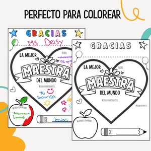 SPANISH Teacher Appreciation Printable Teacher Appreciation Week Gift ...