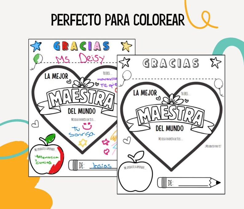 SPANISH Teacher Appreciation Printable Teacher Appreciation Week Gift ...